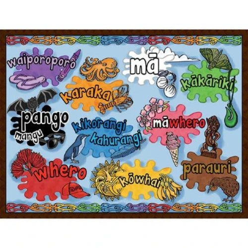 Te Reo Maori tray Puzzle - Nga Tae Colours – Kidzstuffonline