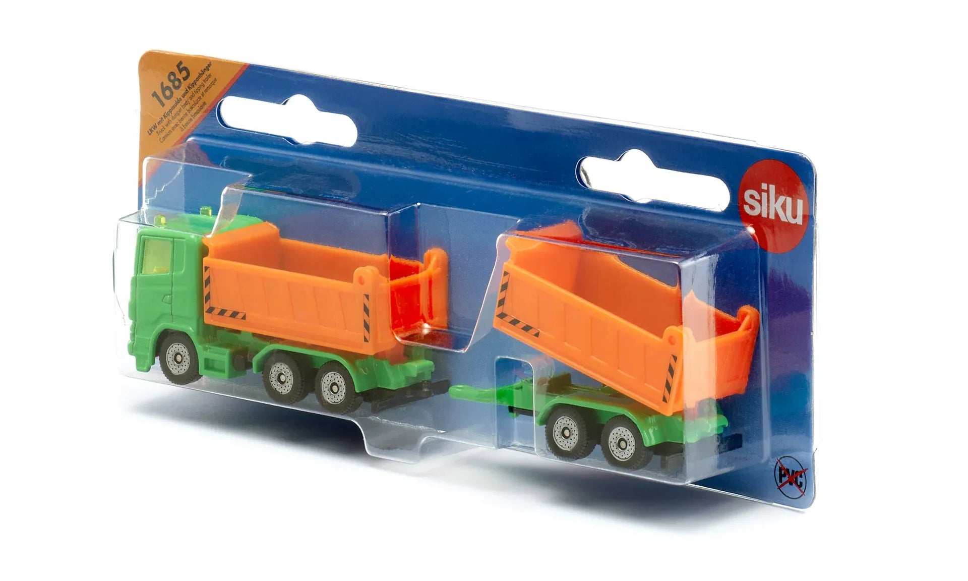 Truck with dumper body and tipping trailer Siku 1685 – Kidzstuffonline