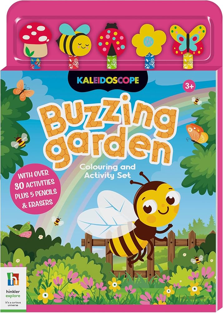 Kaleidoscope: Buzzing Garden Colouring and Activity Set – Kidzstuffonline