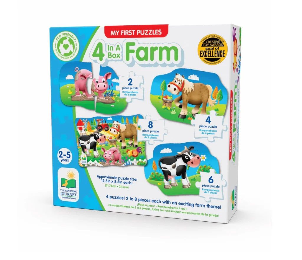 4 in a Box Farm Puzzles – Kidzstuffonline