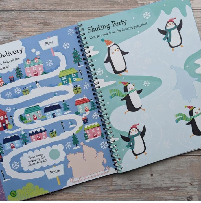 Big Sticker Activity Book Christmas Santa | Kidzstuffonline