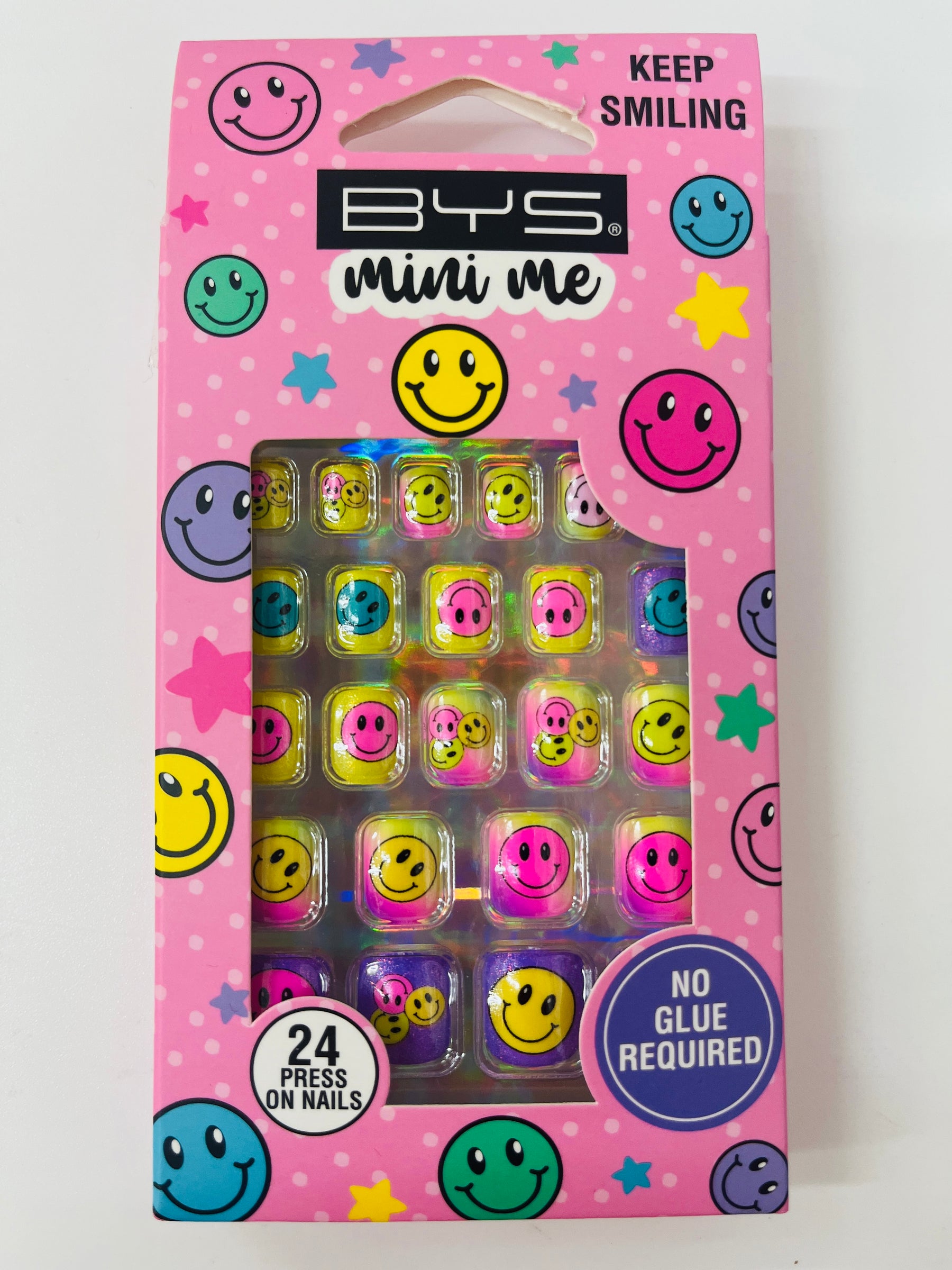 keep Smiling mini me stick on nails BYS – Kidzstuffonline