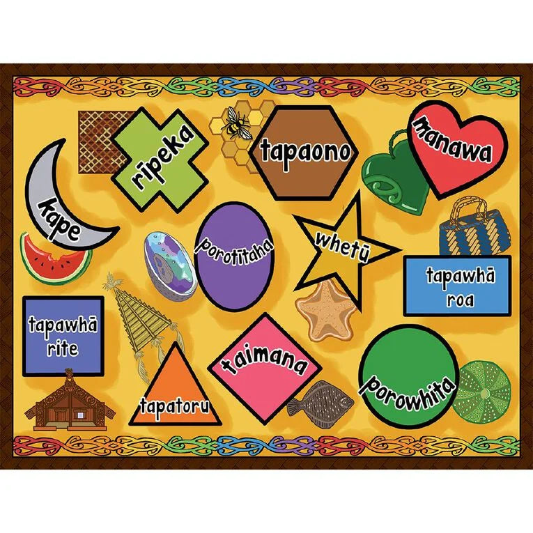 Te Reo Maori tray Puzzle - Nga Ahuahanga Shapes – Kidzstuffonline