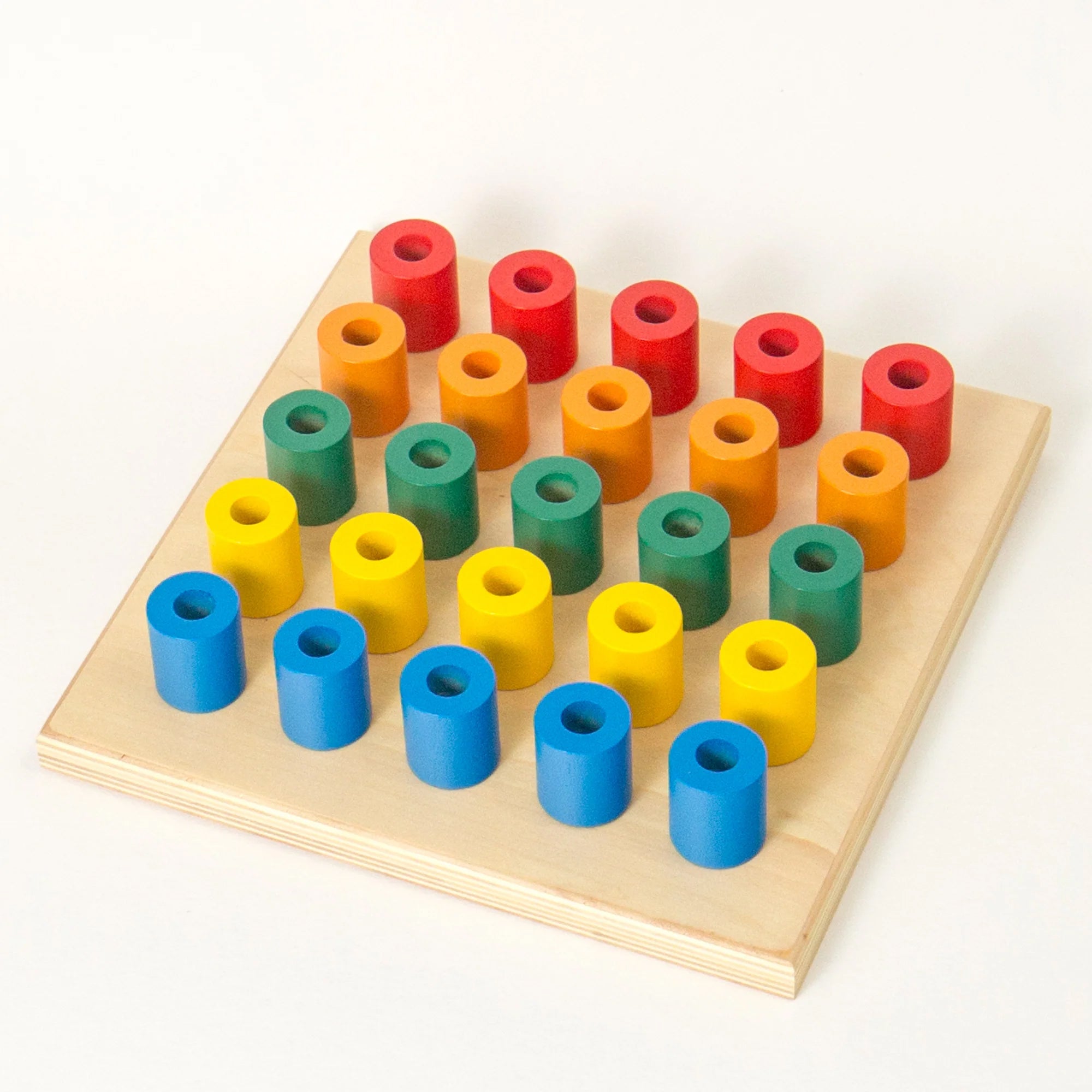 Wooden Peg and Stack stacking board – Kidzstuffonline