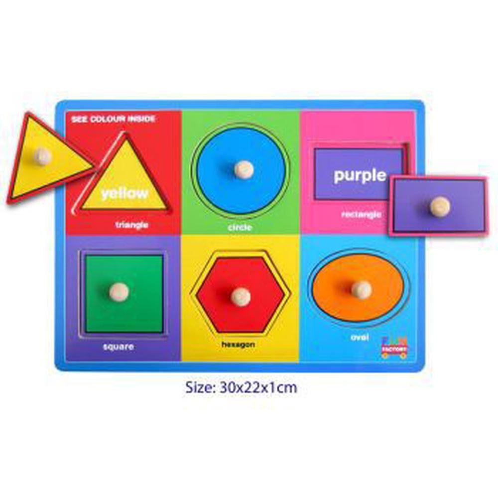 Wooden Shapes Puzzle – Kidzstuffonline