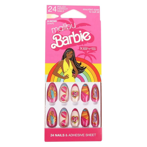 Stick on nails Barbie malibu Colour summertime – Kidzstuffonline