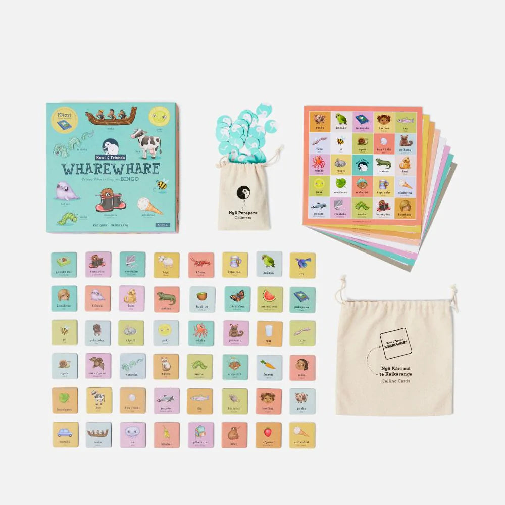 WhareWhare - Te Reo Maori + English Bingo – Kidzstuffonline