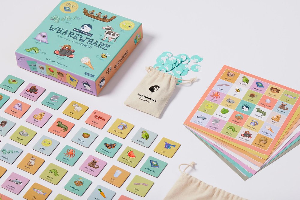 WhareWhare - Te Reo Maori + English Bingo – Kidzstuffonline