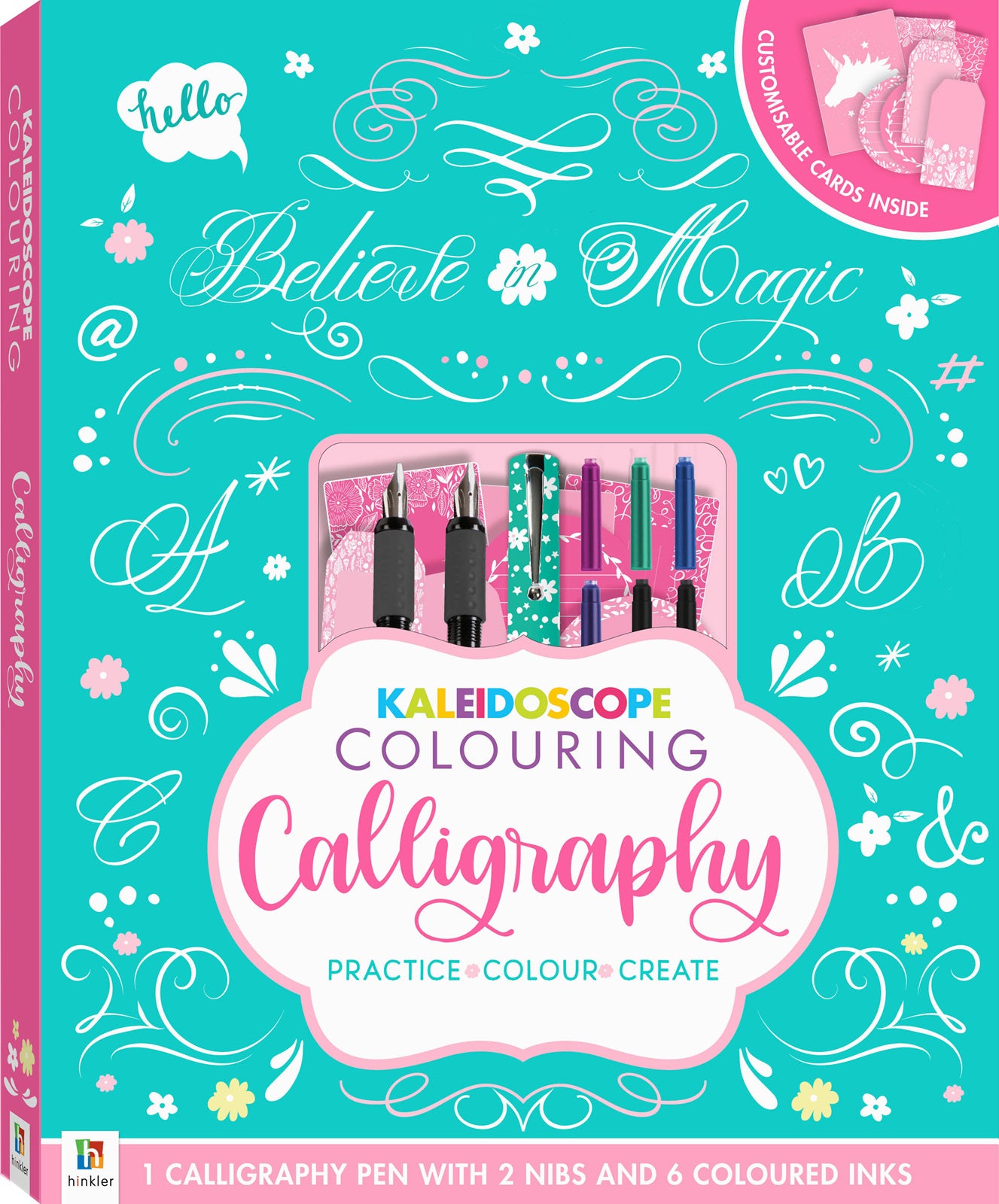 Kaleidoscope Colouring Believe in Magic Calligraphy – Kidzstuffonline